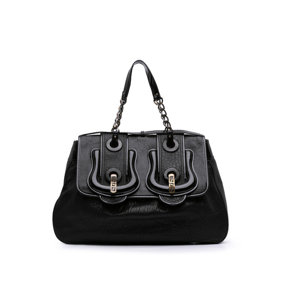 Fendi | Bags | Preloved Fendi Large Leather B Bis Top Handle Bag | Poshmark
